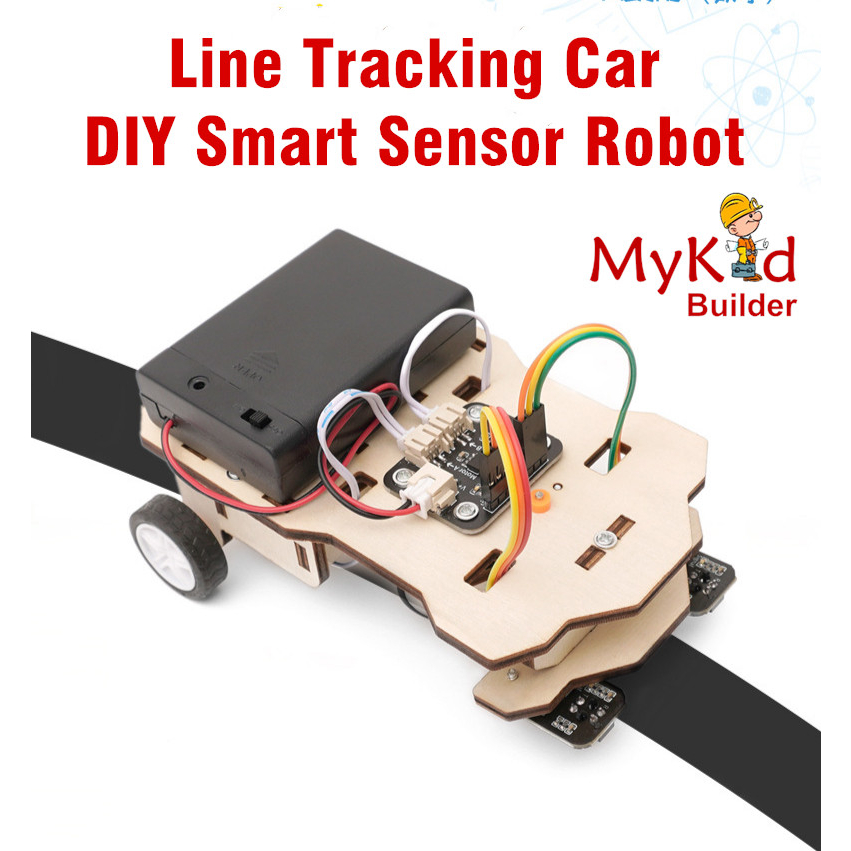 Line Tracking Car DIY Smart Sensor Robot STEAM Robotics Set Science ...