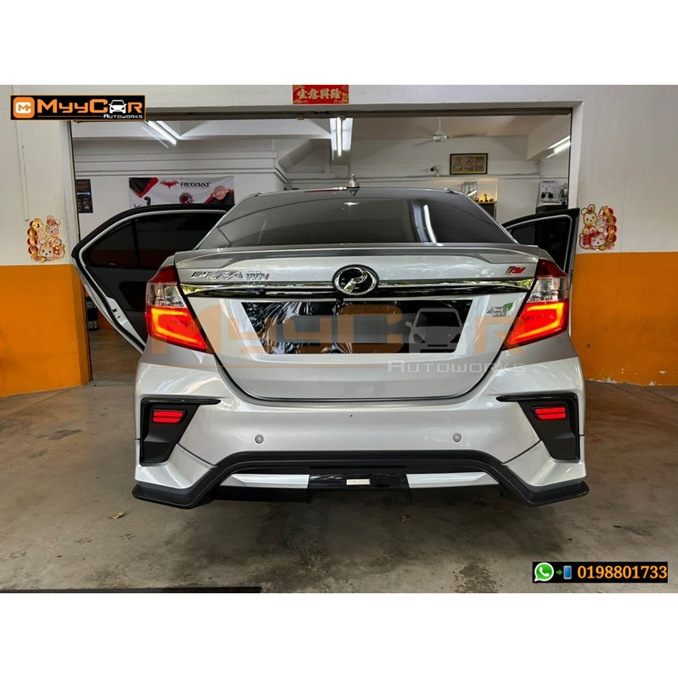 Perodua BEZZA Bumper Tail Rear Bumper Lights Bar Lamp LED Reflector ...