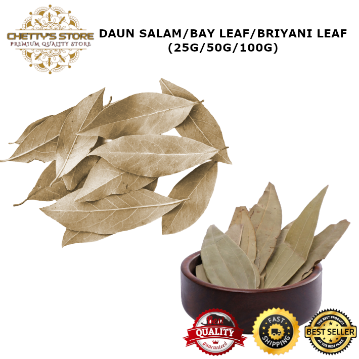 (IMPORTED INDIA) DAUN SALAM/BAY LEAF/BRIYANI LEAF (25G/50G/100G) | Shopee Malaysia