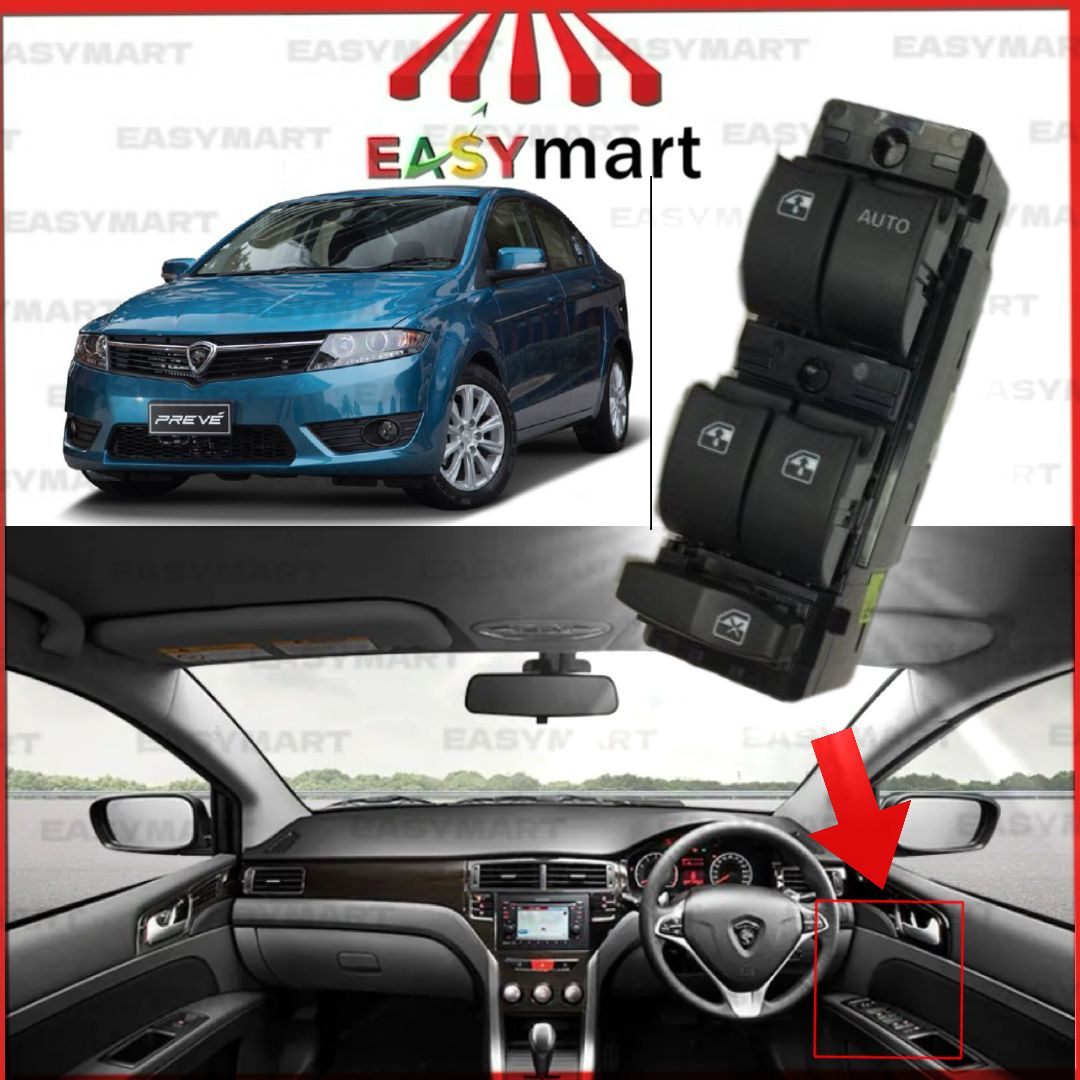 Proton Preve Suprima S Main Power Window Switch Auto Up Down Master ...