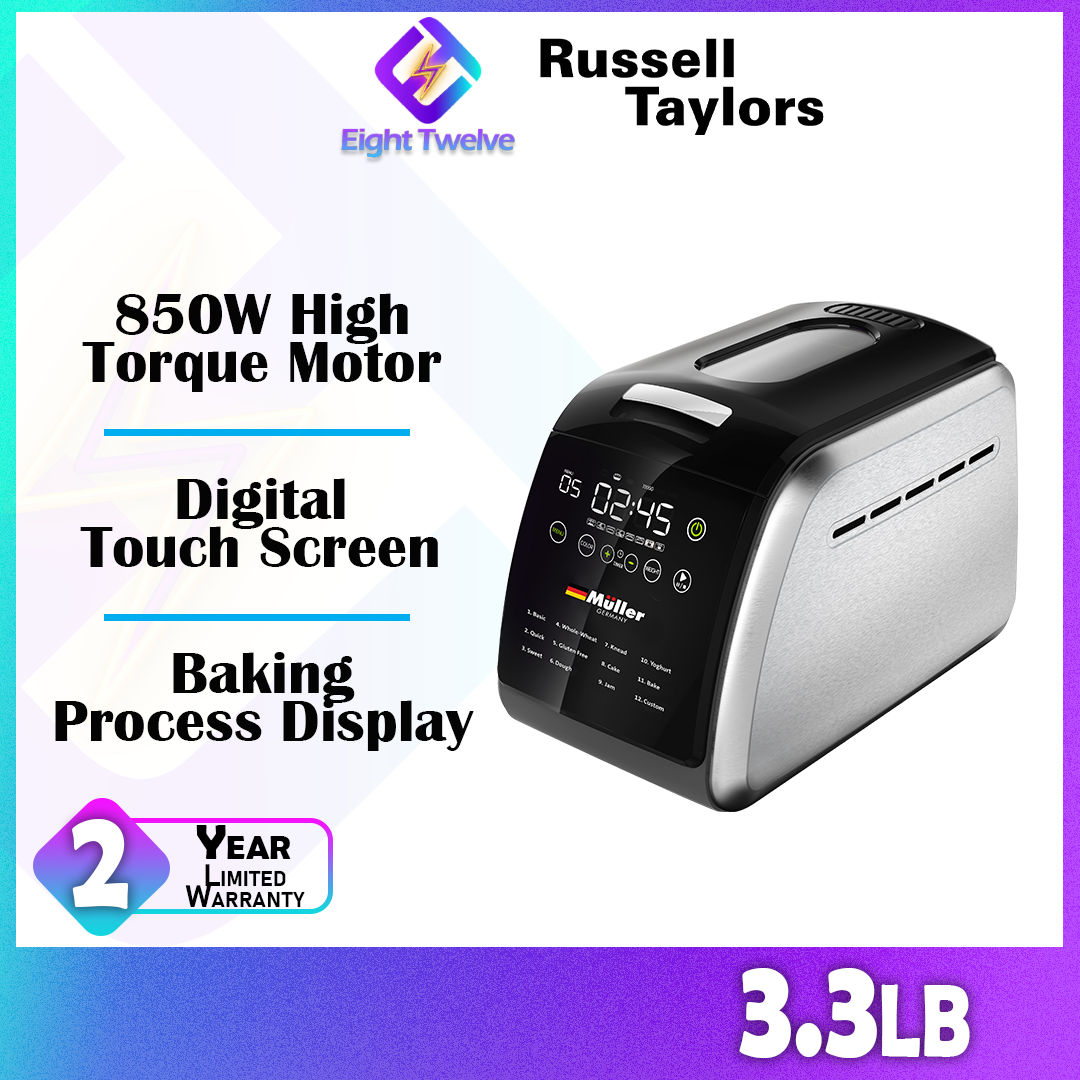 3.3LB RUSSELL TAYLOR X Muller Dual Blade Bread Maker | B5 | Shopee Malaysia