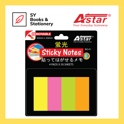 ASTAR Color Sticky Notes / Sticky Note Memo Pad Lable / Sticker ...