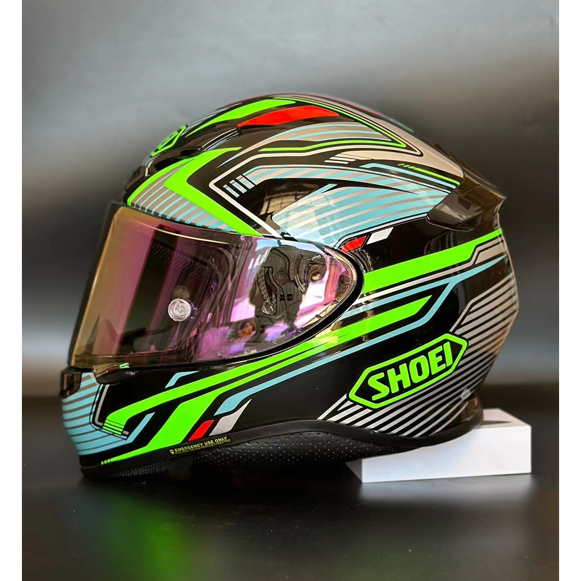 New!! SHOEI Z7 Green Kawasaki Stab TC-4 Ninja ZX-10R Parameter ...