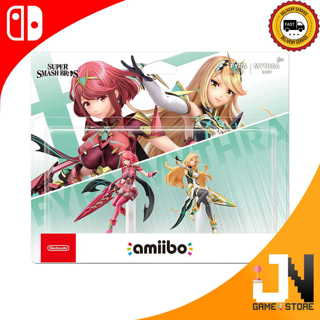 Nintendo Switch Amiibo Pyra + Mythra 2 Pack [Super Smash Bros Series ...