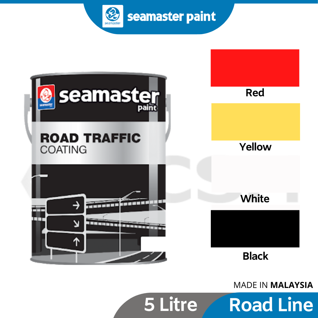 SEAMASTER 5 Liter Yellow Red White Black Road Traffic Solvent Based ...