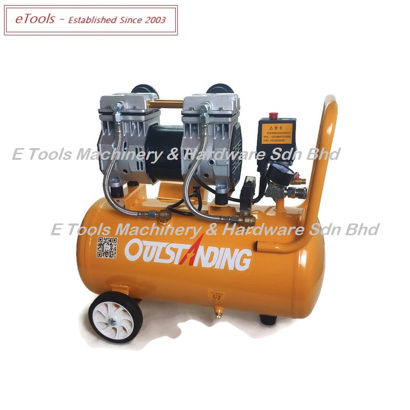 OUTSTANDING OIL FREE 2HP 30 LITER TANK AIR COMPRESSOR 0 TO 7 BAR ...