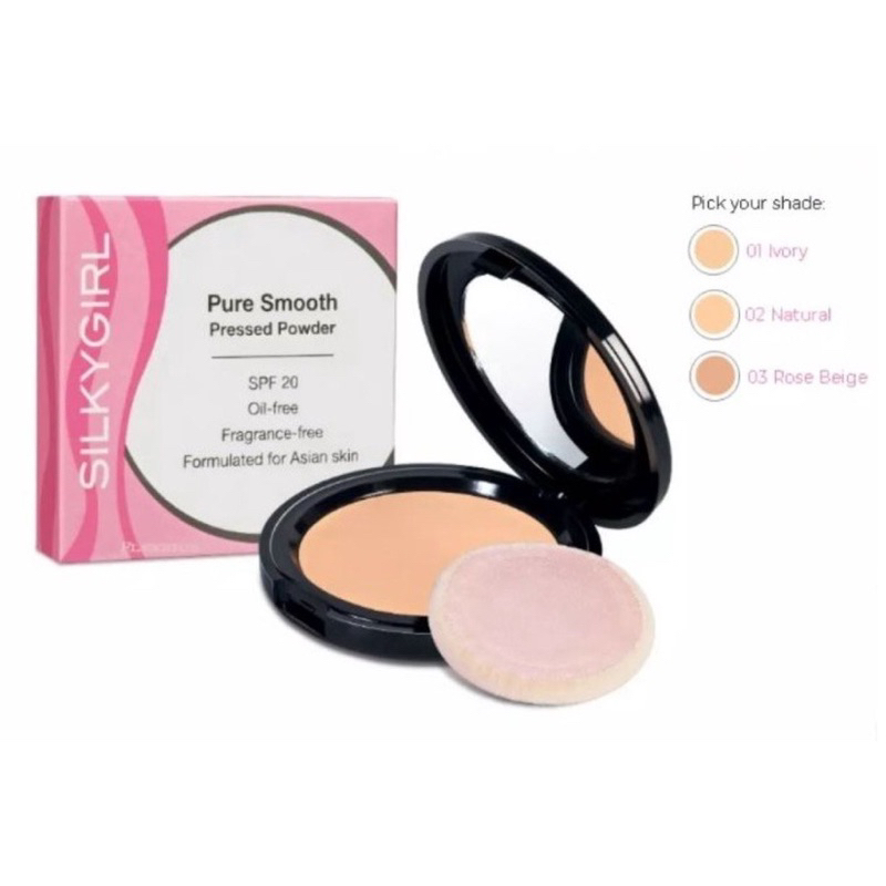 SilkyGirl Pure Smooth Pressed Powder 10g | Shopee Malaysia