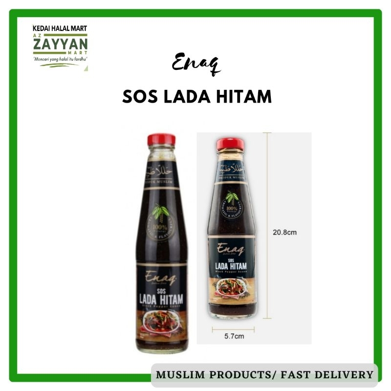 Enaq, Sos Lada Hitam/Black Pepper Sauce | Shopee Malaysia