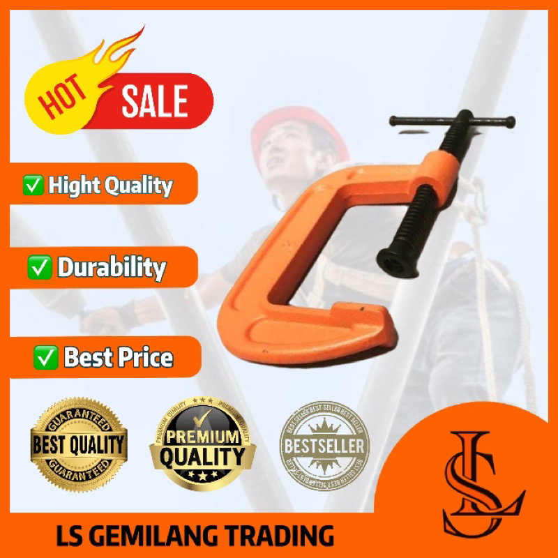 LS GEMILANG HERCULES G Clamp Wood working Clamp Clamping Device ...