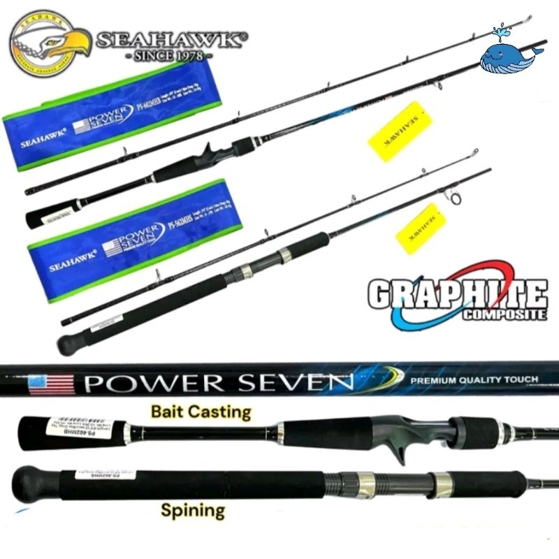 SEAHAWK FISHING ROD POWER SEVEN | Shopee Malaysia