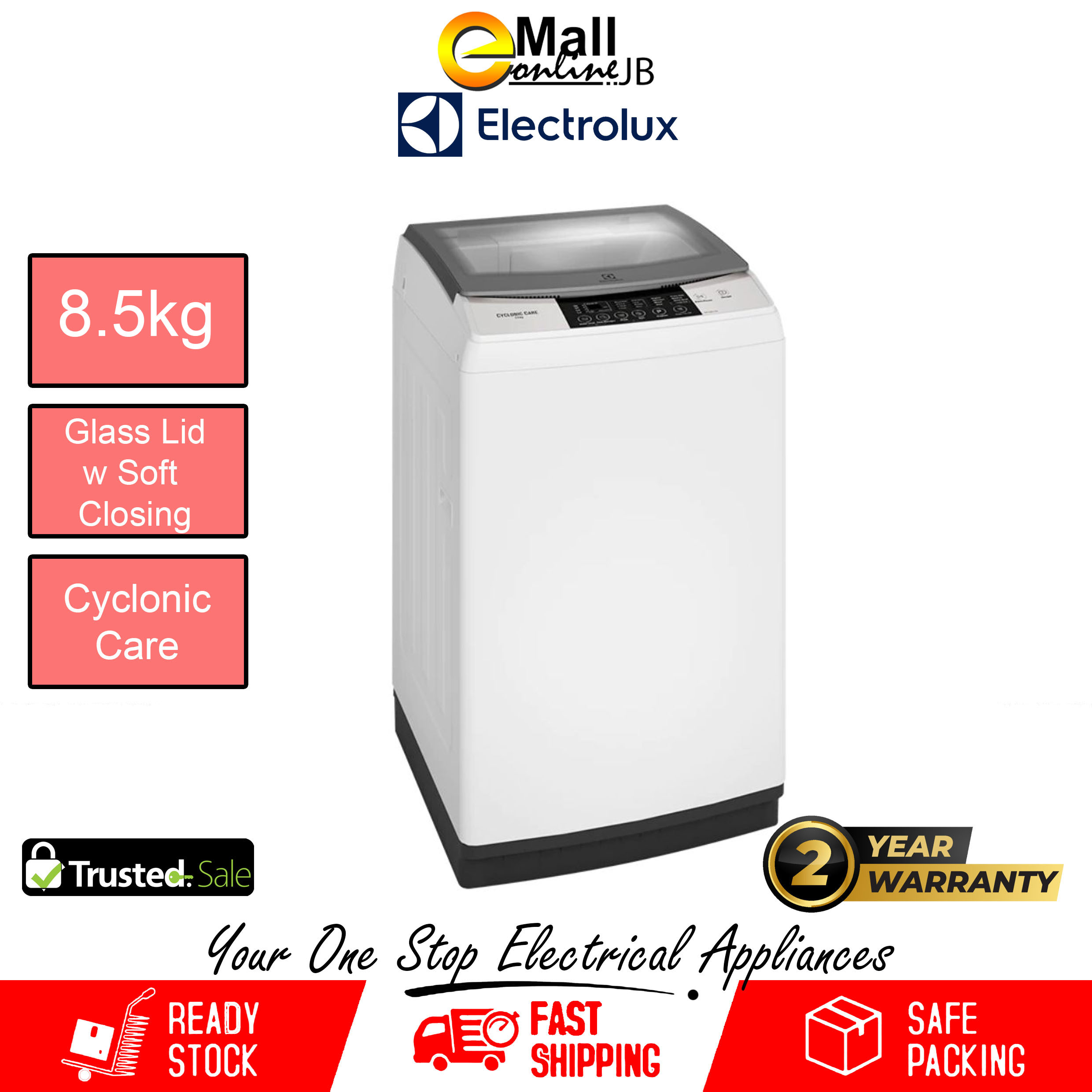 Electrolux 7.5kg | 8.5kg | Top Load Washer EWT7588H1WB | EWT8588H1WB ...