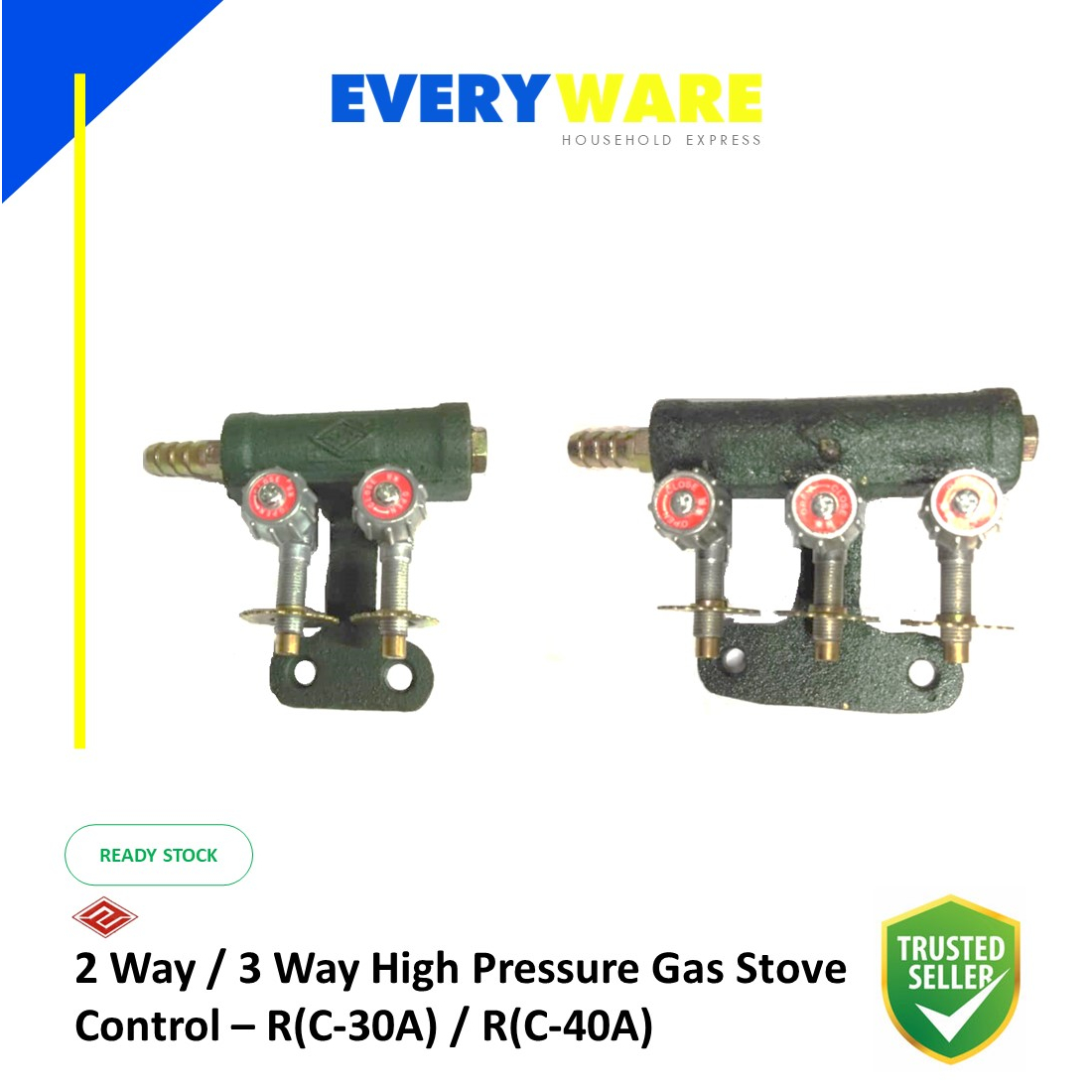 2 Way / 3 Way High Pressure Gas Stove Control - R(C-30A) / R(C-40A ...