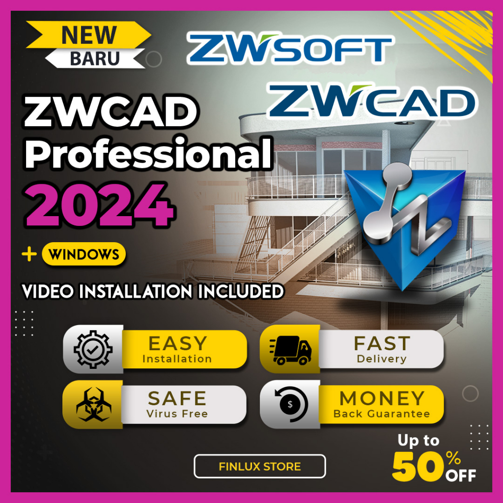 ZWCAD Professional / Architecture 2024 Lifetime For Windows (64-bit ONLY) | Shopee Malaysia