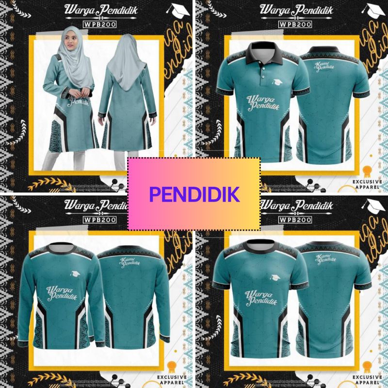 BAJU WARGA PENDIDIK MALAYSIA WPB200 baju pendidik baju guru jersi ...