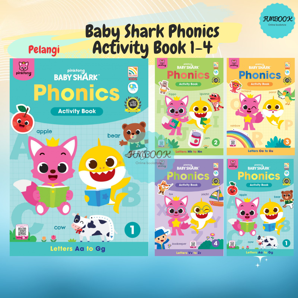 [FUNBOOK] Baby Shark Phonics / Mathematics / First Word Activity Book ...
