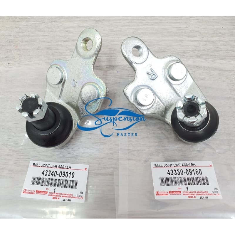 4 IN 1 SET-FRONT LOWER ARM/BALL JOINT- TOYOTA ALPHARD ANH10/MNH10/CAMRY ACV30/ESTIMA ACR30/MCR30 ...