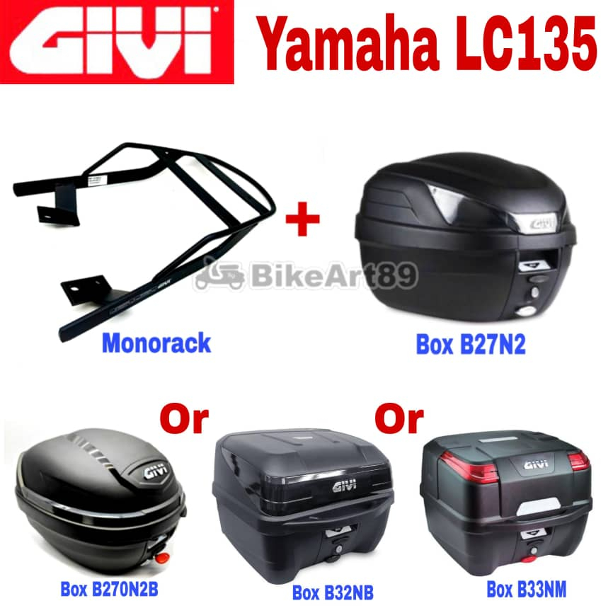 Monorack Givi Yamaha LC135 V1 Givi Monorack Advance Black 100% Original ...