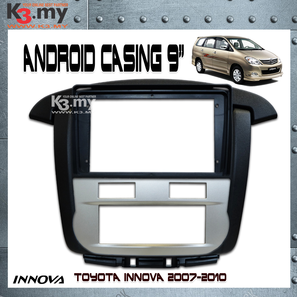 Toyota Innova 2007-2010 9" Android Casing Only Silver Color With Socket ...