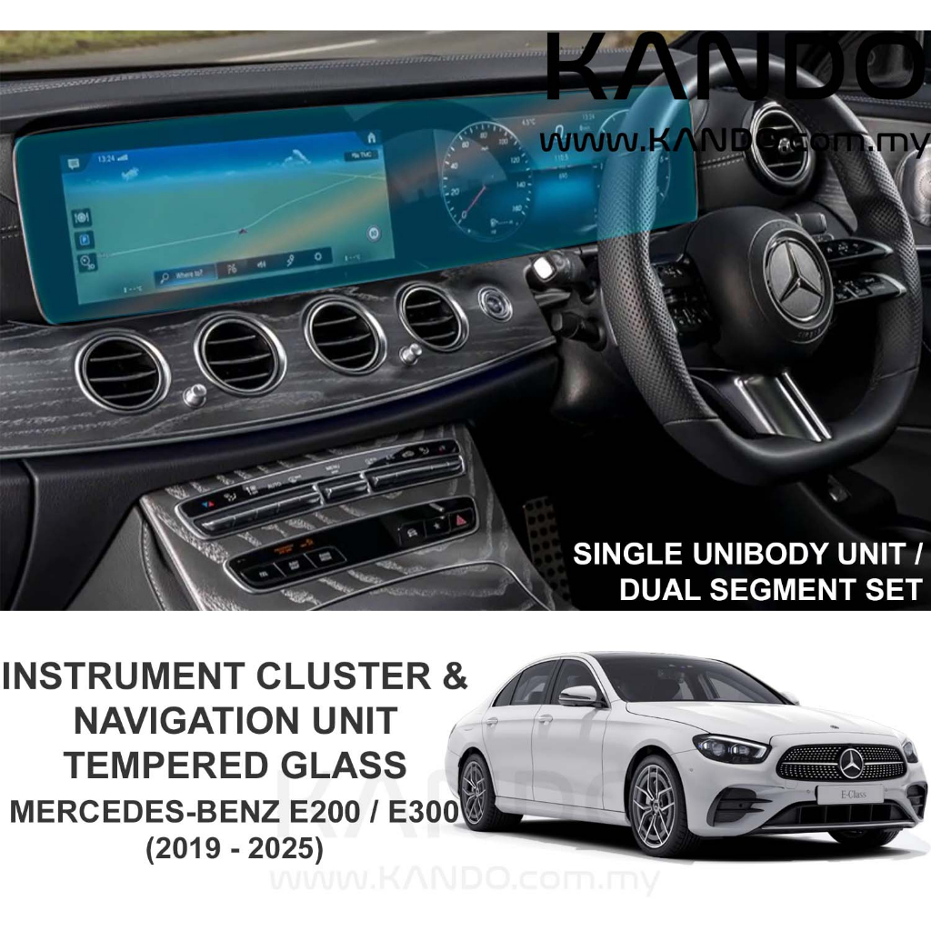 Mercedes Benz E200 Benz E300 Tempered Glass Protector E-Class GPS ...