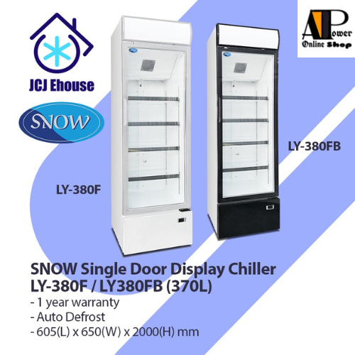 SNOW SINGLE DOOR CHILLER 370L (1 year Warranty) / LY-380F White / LY ...