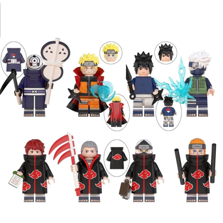 Naruto Lego Sasori Kakashi Sasuke Pain Mini Figure | Shopee Malaysia