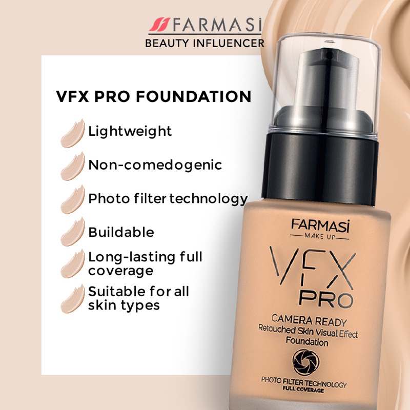 [READY STOCK] VFX Pro Camera Ready Foundation 30ml NEW COLOR CODE ...