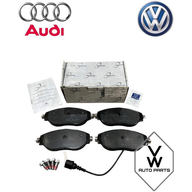 ( 100% TRUCKTEC ) FRONT DISC BRAKE PAD SET VOLKSWAGEN MK7 MK7.5 GOLF R ...