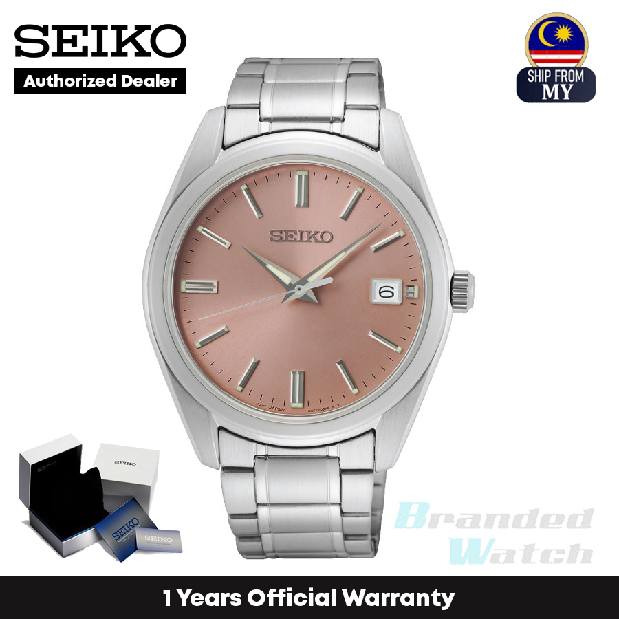 [Official Warranty] Seiko SUR523P1 Men's Conceptual Quartz Pink Dial ...