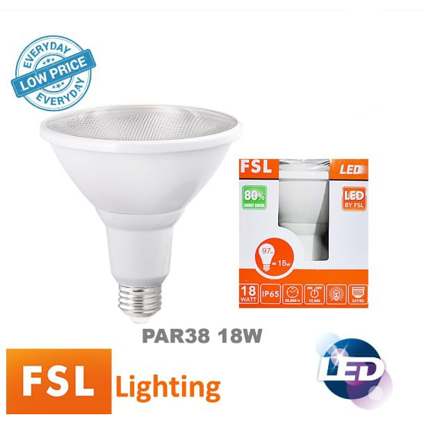 FSL PAR30 13W LED Bulb / PAR38 18W LED Bulb / PAR20 7W LED PAR LAMP-(3000K) | Shopee Malaysia