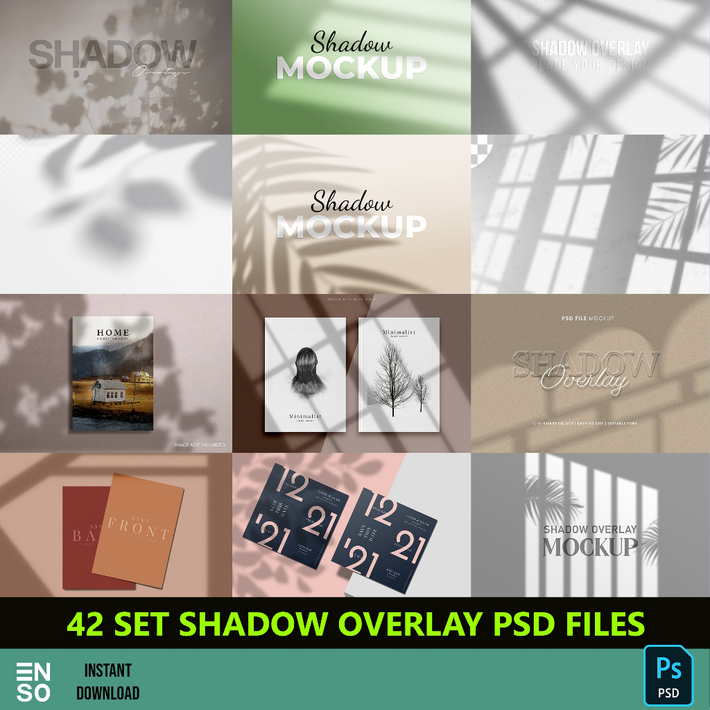 42 Set PSD Shadow Overlay Effect Editable Design File | Shadow Overlay ...