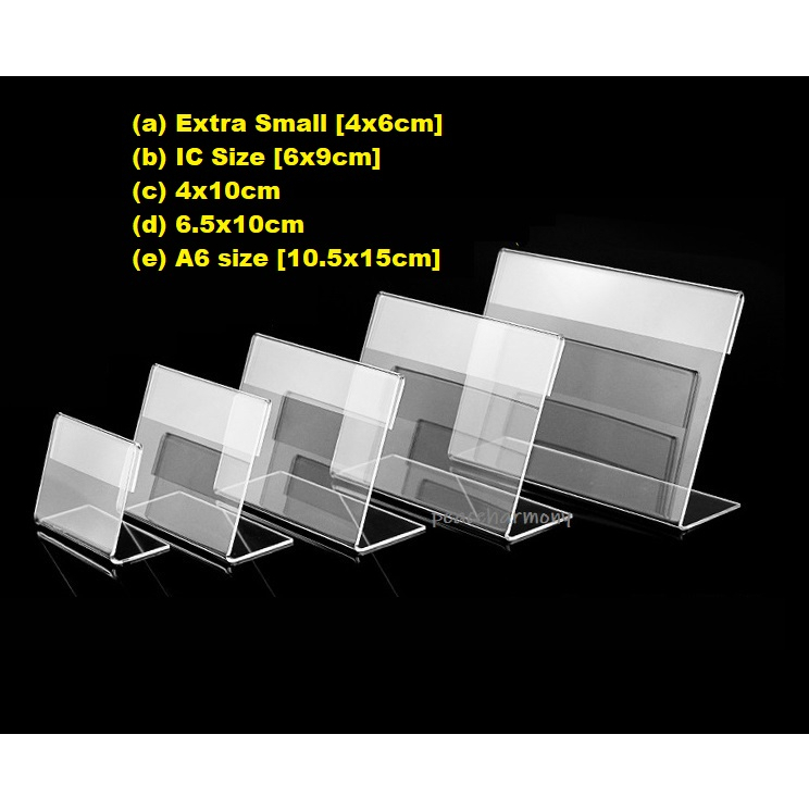 L Shape Card Stand / L Shape Stand for Price Tag Holder and for Table ...