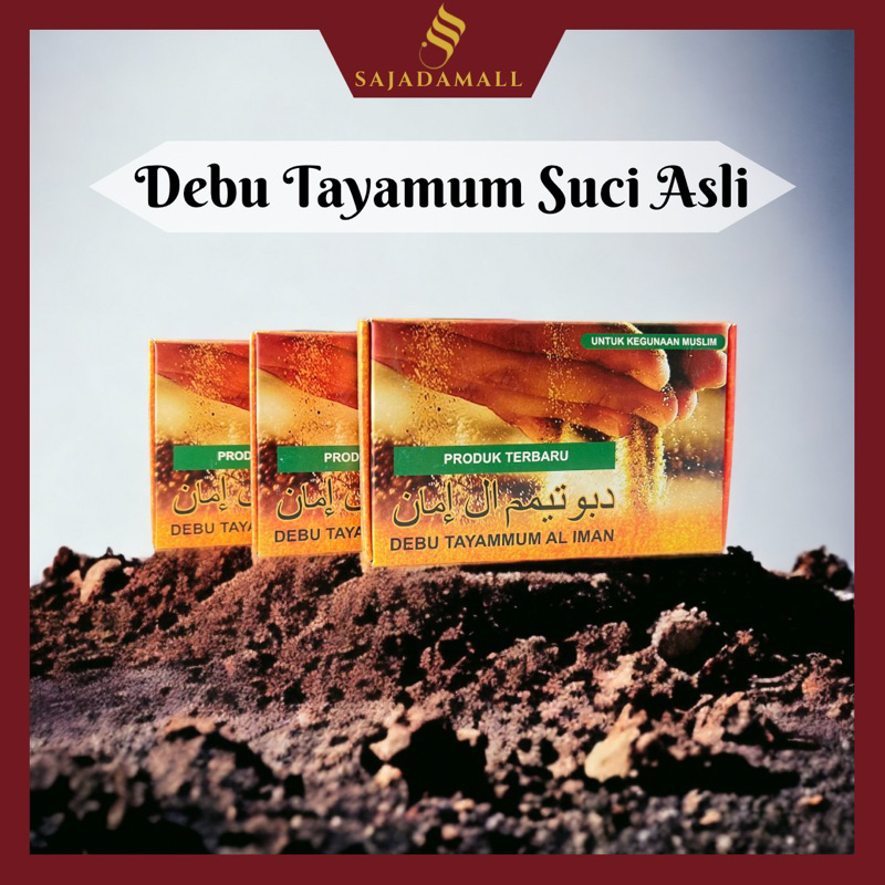 Debu Tayammum Kotak Tanah Liat Tayamum Halal Suci untuk Samak Sertu ...
