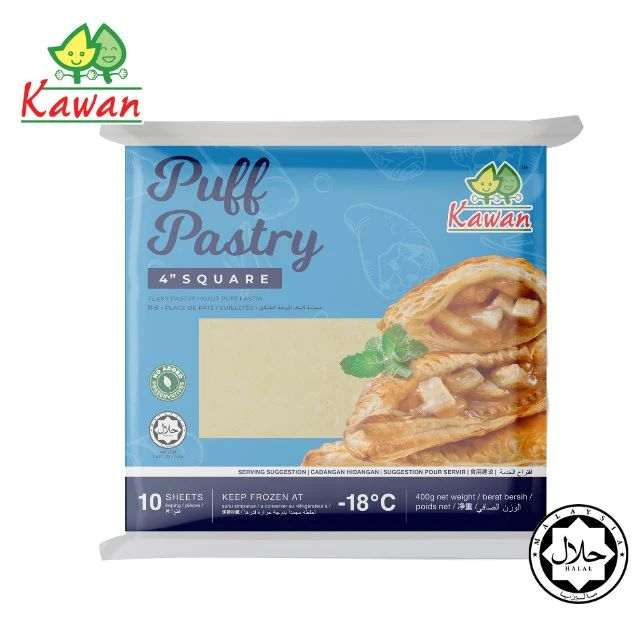 Kawan Premium 4inch Square Puff Pastry 10pc.40g 400g Frozen Halal | Shopee Malaysia