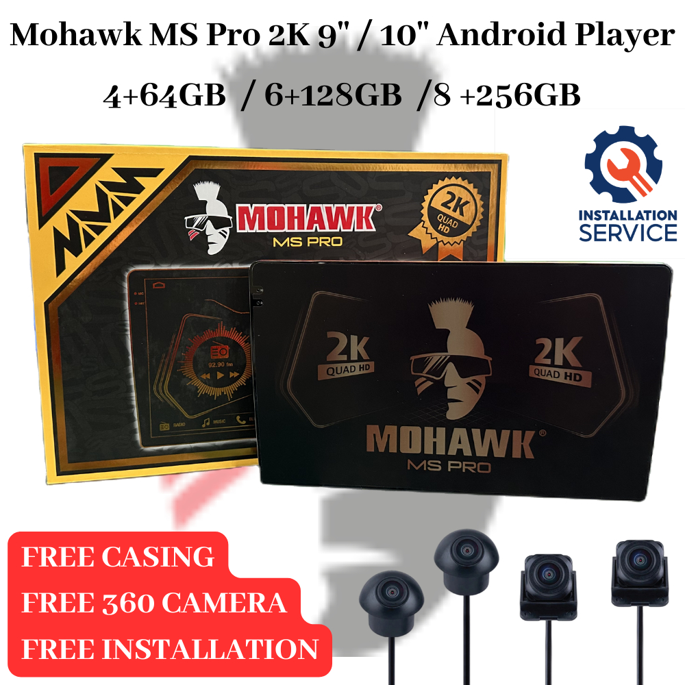 (FREE 360 Camera) Mohawk MS PRO Series 2K Resolution Car Android player ...