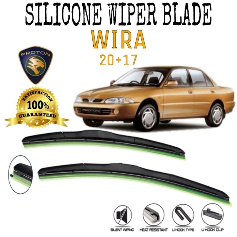 Silicone Wiper Blade Proton Wira/Satria/Putra 20"+17" | Shopee Malaysia