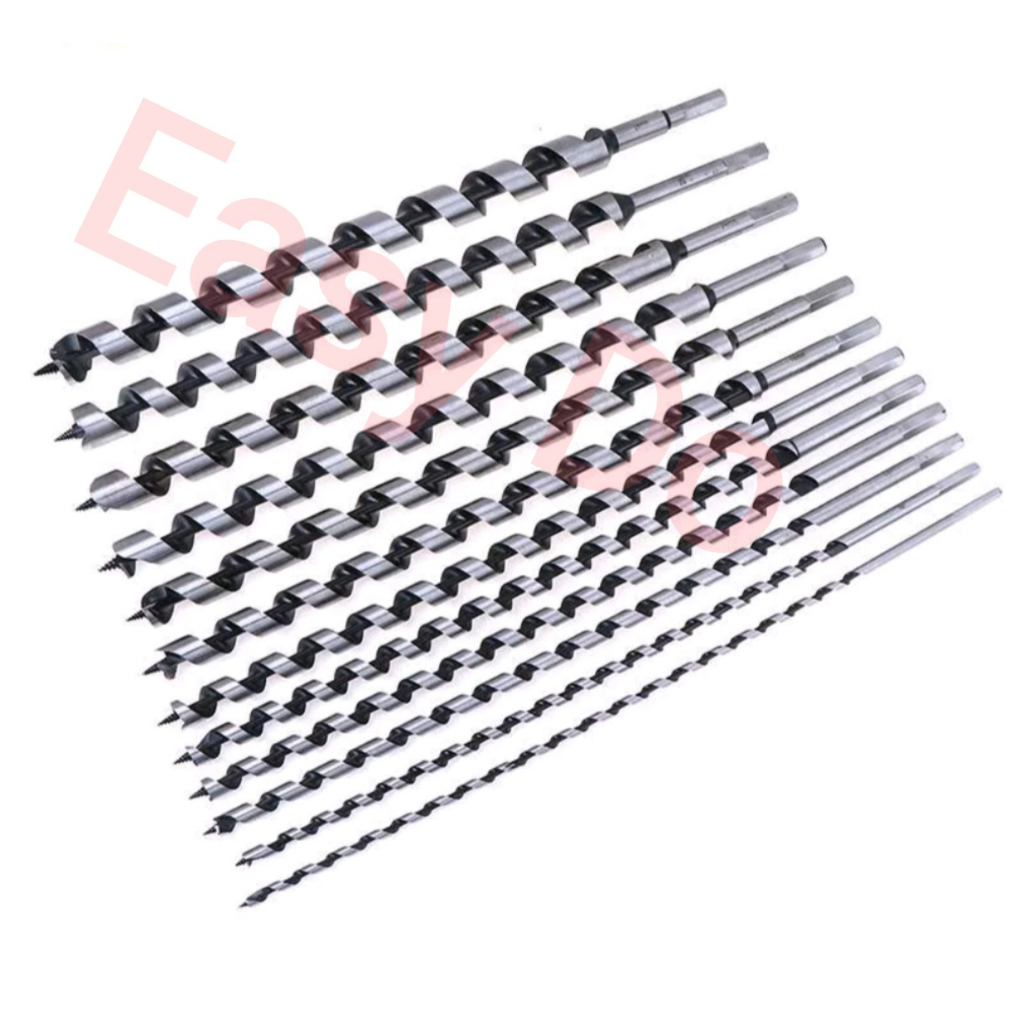 230mm Long 6-28mm Auger Drill Bits Wood Carpenter Masonry Hobby Wood ...
