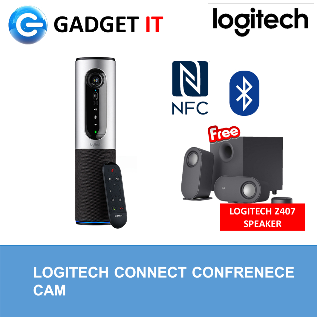 LOGITECH CONFERENCECAM CONNECT AIO VIDEO COLLABORATION + LOGITECH Z407 ...