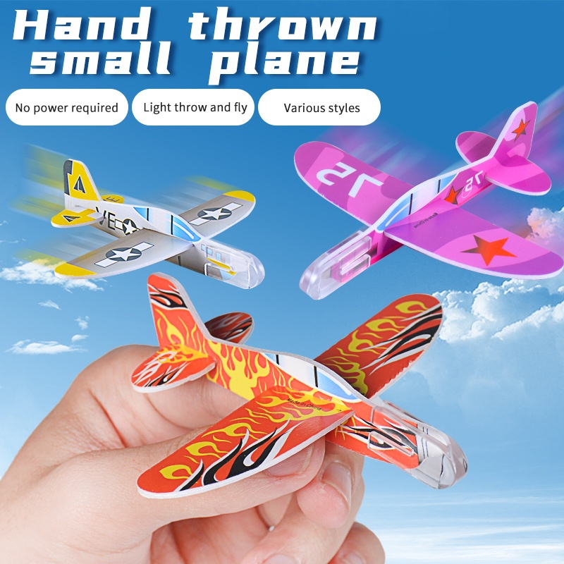 Mini Foam Plane Glider Hand Throw Airplane Light Inertial EPP Bubble ...