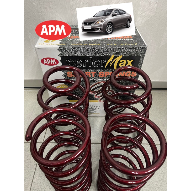 APM Nissan Almera N17 12’ Sport coil spring set (1 set 4 pcs)Perfo ...