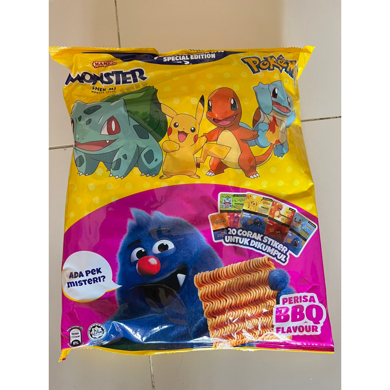 Mamee Monster Family Pack BBQ 8*25g | Shopee Malaysia