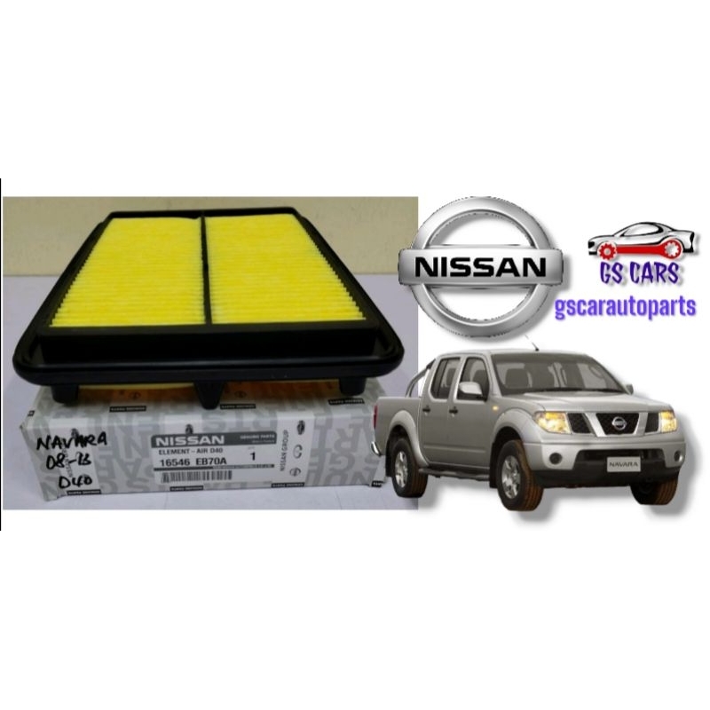 Nissan Navara D40 2.5 Diesel Engine Air Filter (2005-2014) Penapis ...