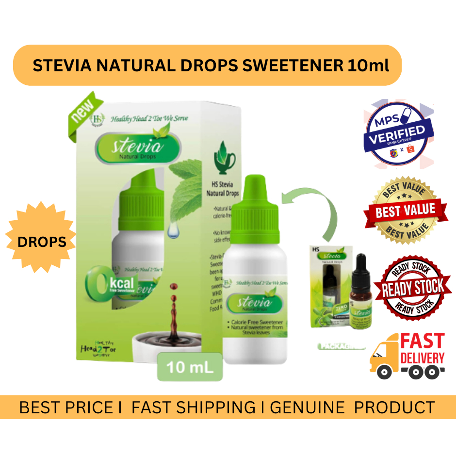 PROMOTION!!!! STEVIA NATURAL DROPS SWEETENER 10ml | Shopee Malaysia