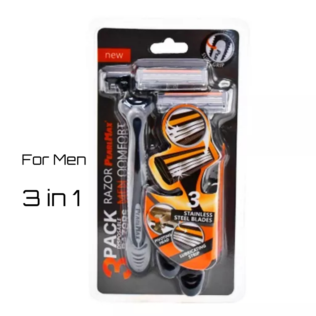 [New Arrival] PearlMax Disposable Razor For Men / Ladies (3 In 1) 3pcs ...