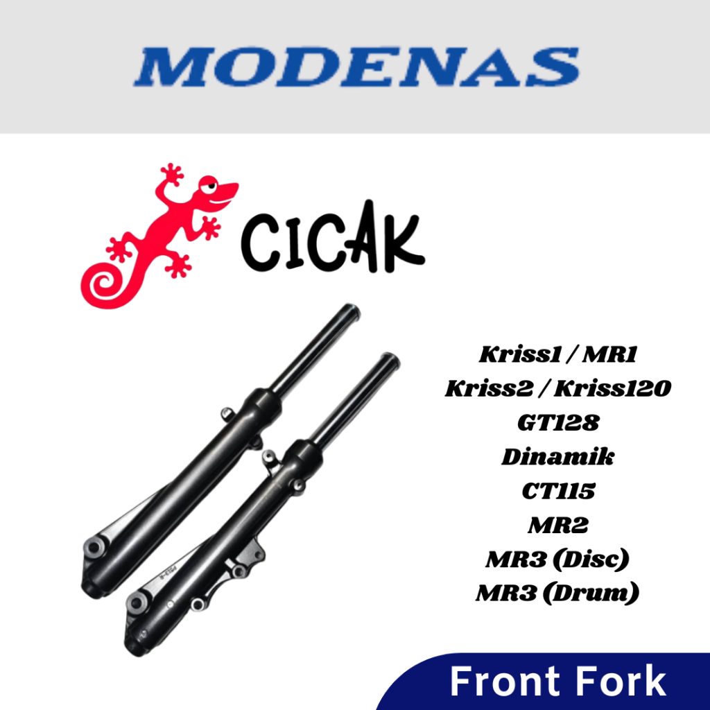 MODENAS Front Fork KRISS 1 2 110 120 Kriss110 Kriss1 Kriss2 MR1 GT128 DINAMIK 120 CT115 Fok ...