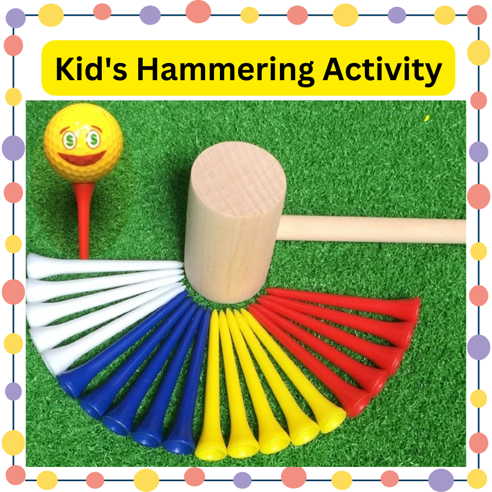 Montessori Activity Hammering Golf Tees Hammer kid | Shopee Malaysia