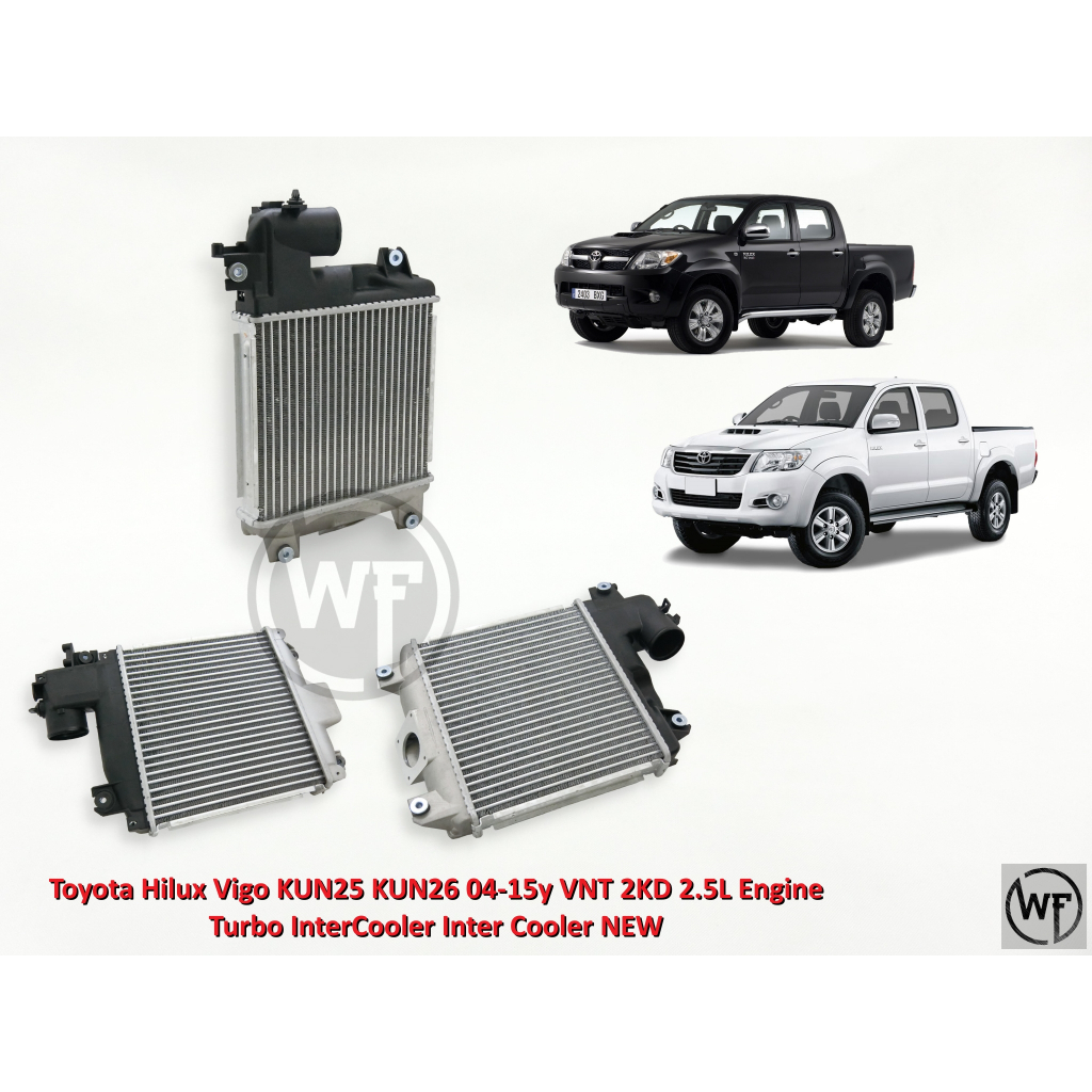 Toyota Hilux Vigo KUN25 KUN26 04-15y VNT 2KD 2.5L Engine Turbo InterCooler Inter Cooler NEW ...