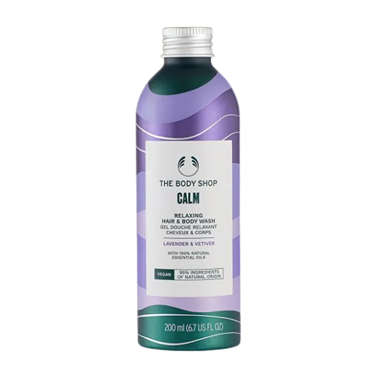 The Body Shop Calm Relaxing Hair & Body Wash 200ml | Shopee Malaysia