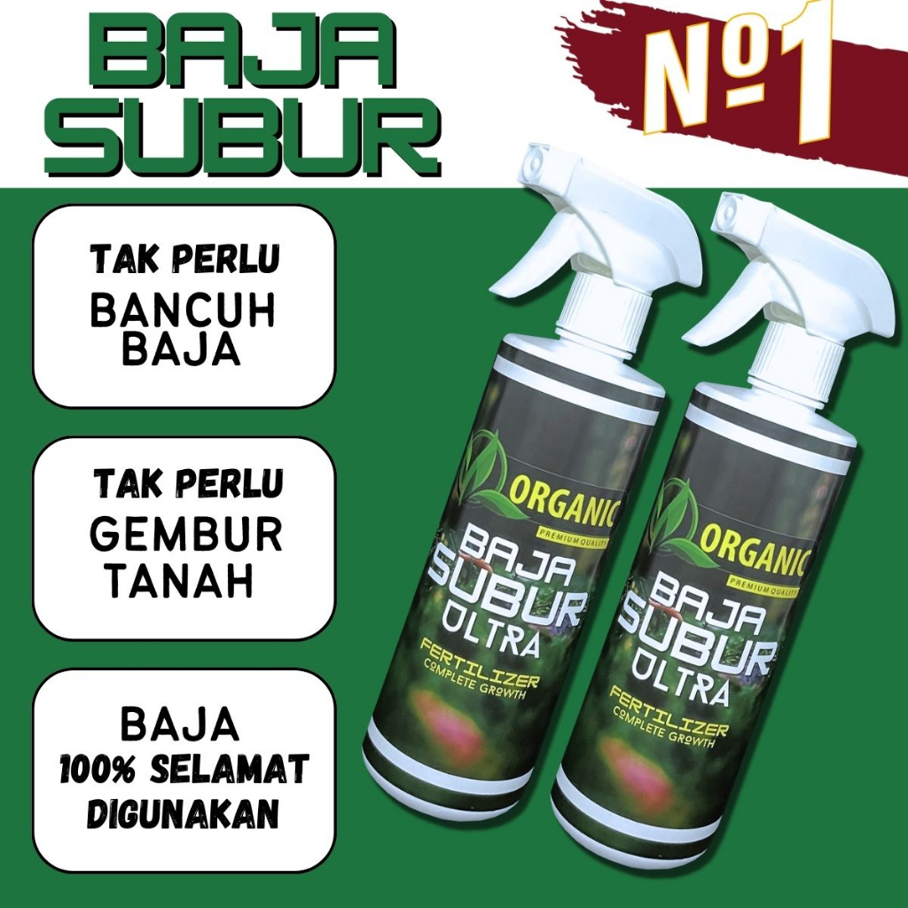 Baja Subur Ultra Original 500ml Khas Untuk Tanaman Dan Tumbuhan ...
