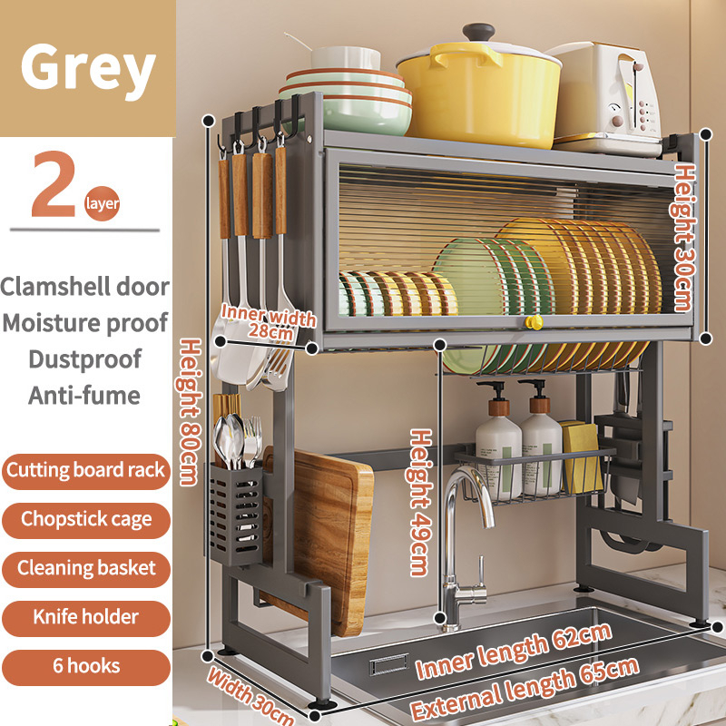 Kitchen Rack Dish Rack Rak Dapur Kabinet Rak Pinggan Mangkuk Dish ...