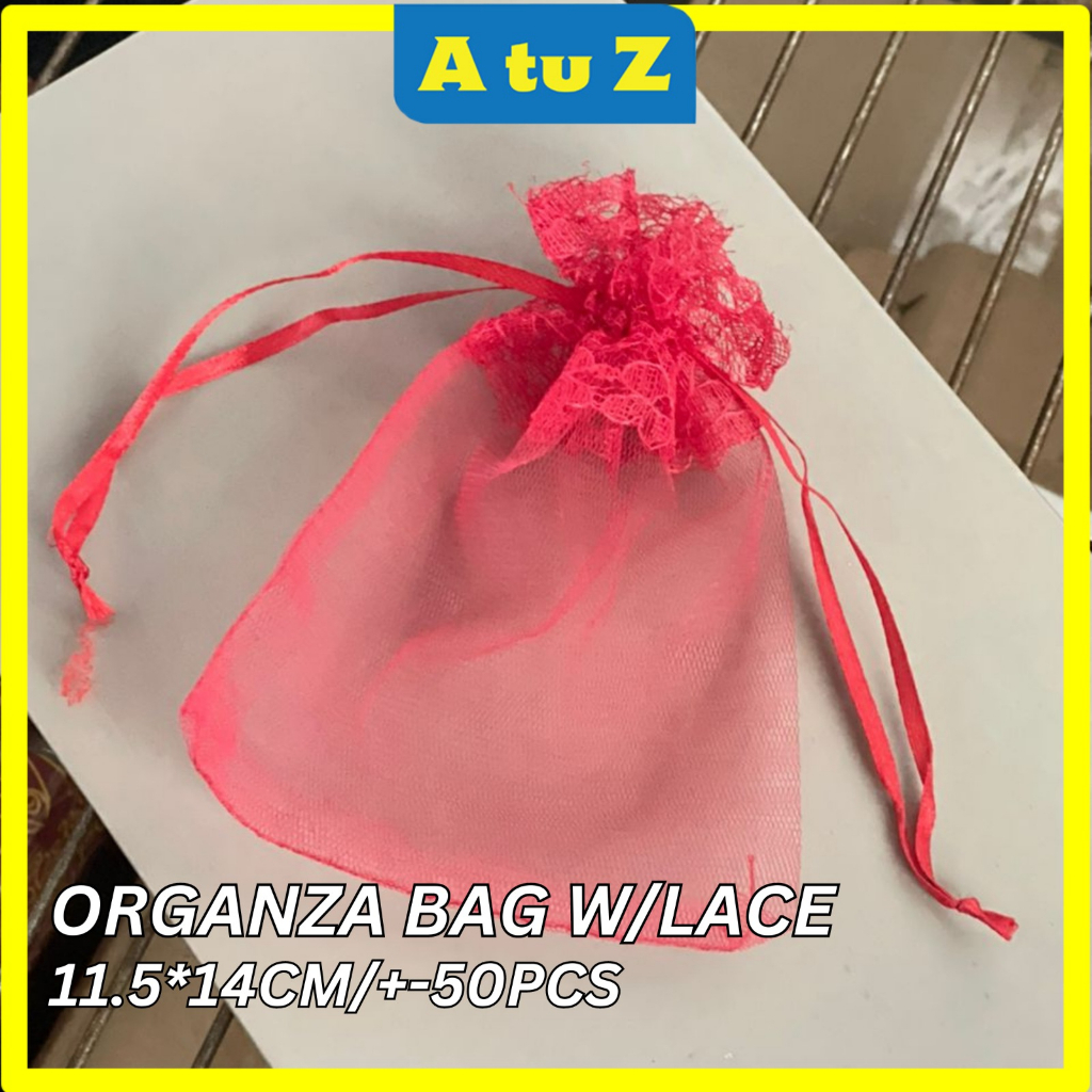 AtuZ Uncang Bag Organza 8*H12cm/14*H9cm/22*H26cm COMEL POUCH / BEG ...